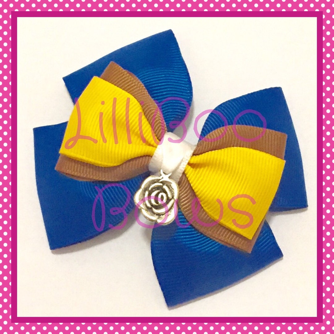 Handmade Beast Beauty and the Beast Inspired Hair Bow - Etsy