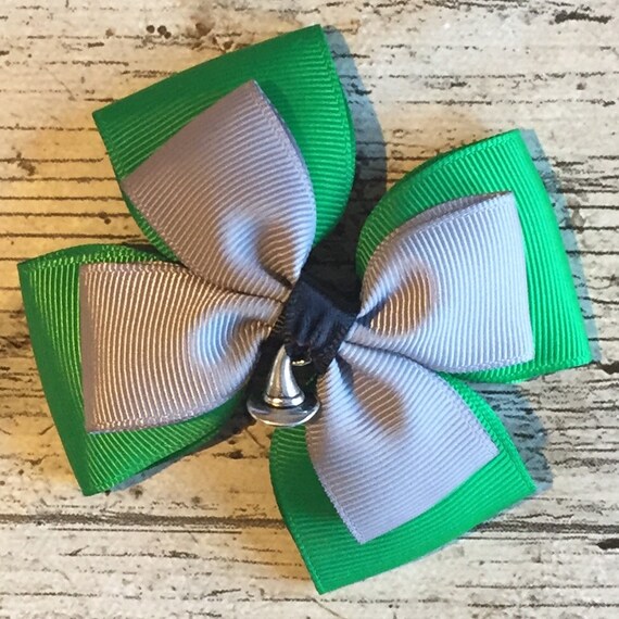 Handmade Harry Potter Slytherin Inspired Hair Bow | Etsy