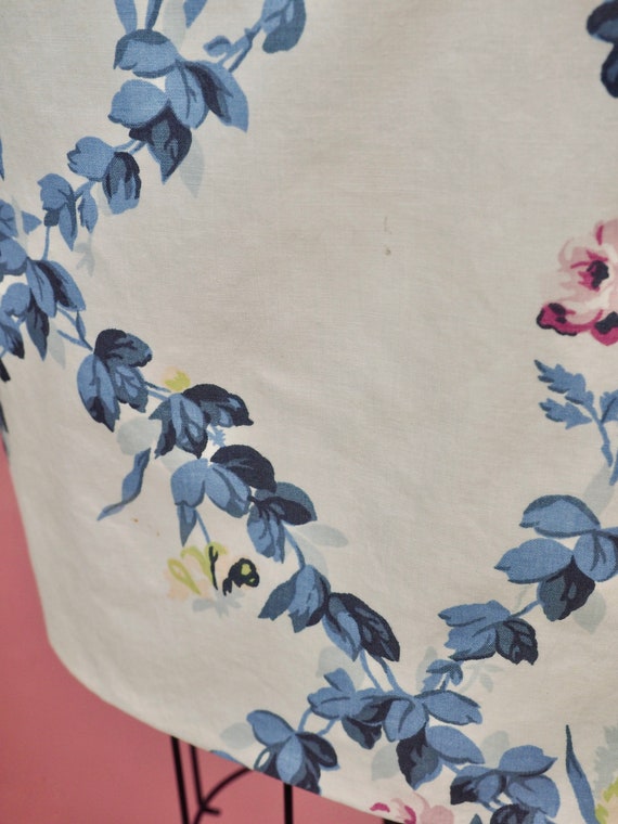 1980s sweetheart peplum floral trellis print - Gem