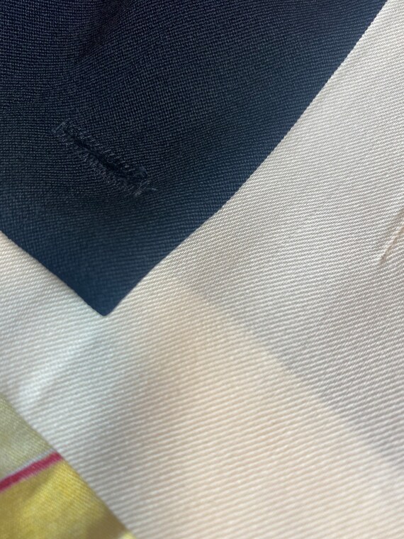 1940s Lilli Ann dupe color block suit with accordion … - Gem