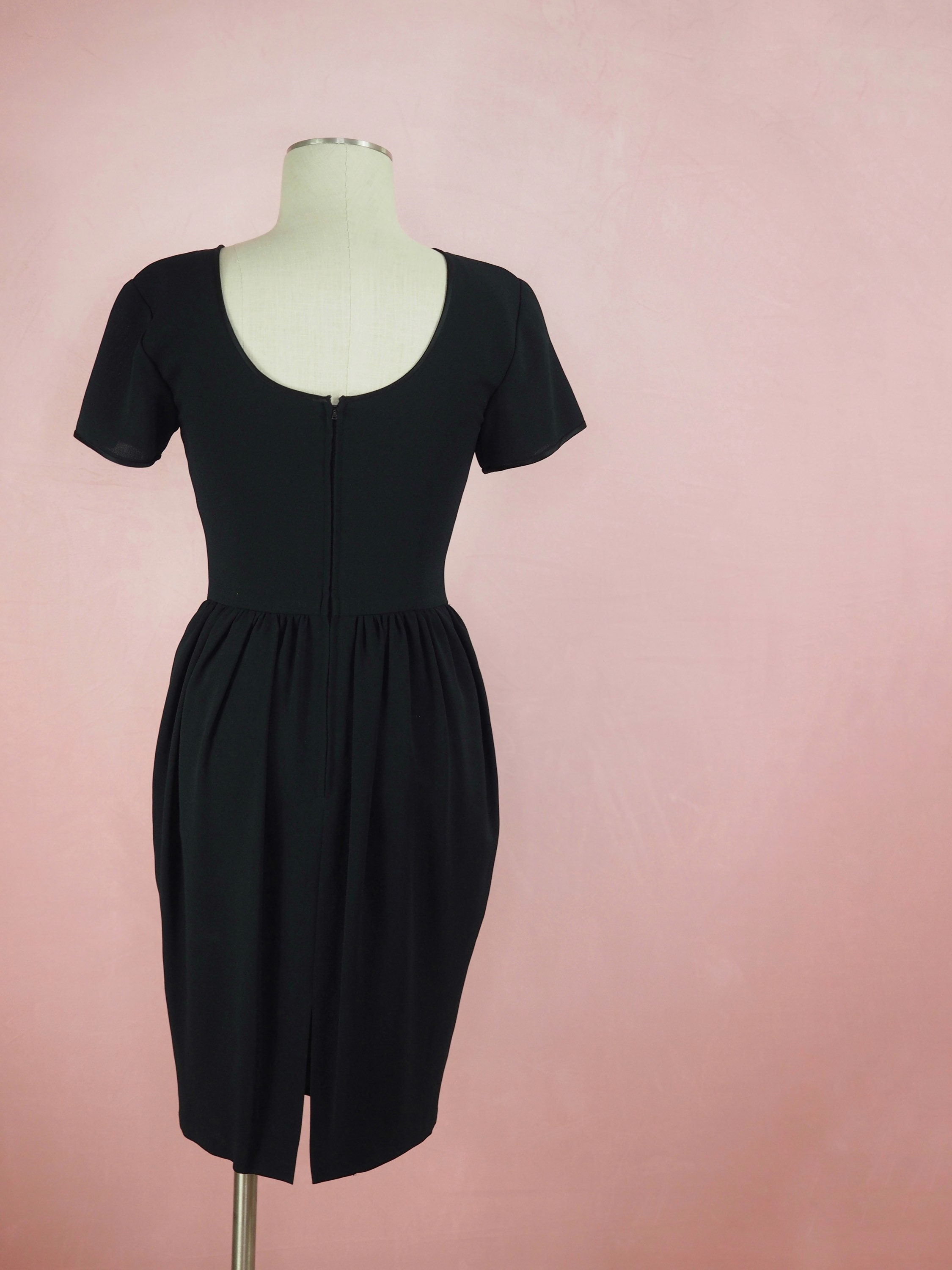 1980s Does 1940s Style Vamp Dress With Cigarette Chain Stitch ...