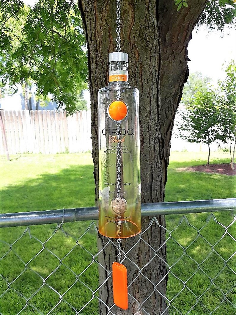 Ciroc Peach Liquor Bottle Wind Chime - Etsy