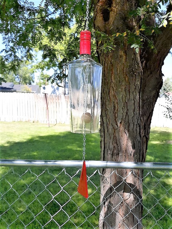 New Amsterdam Liquor Bottle Wind Chime Outdoor & Gardening Garden ...