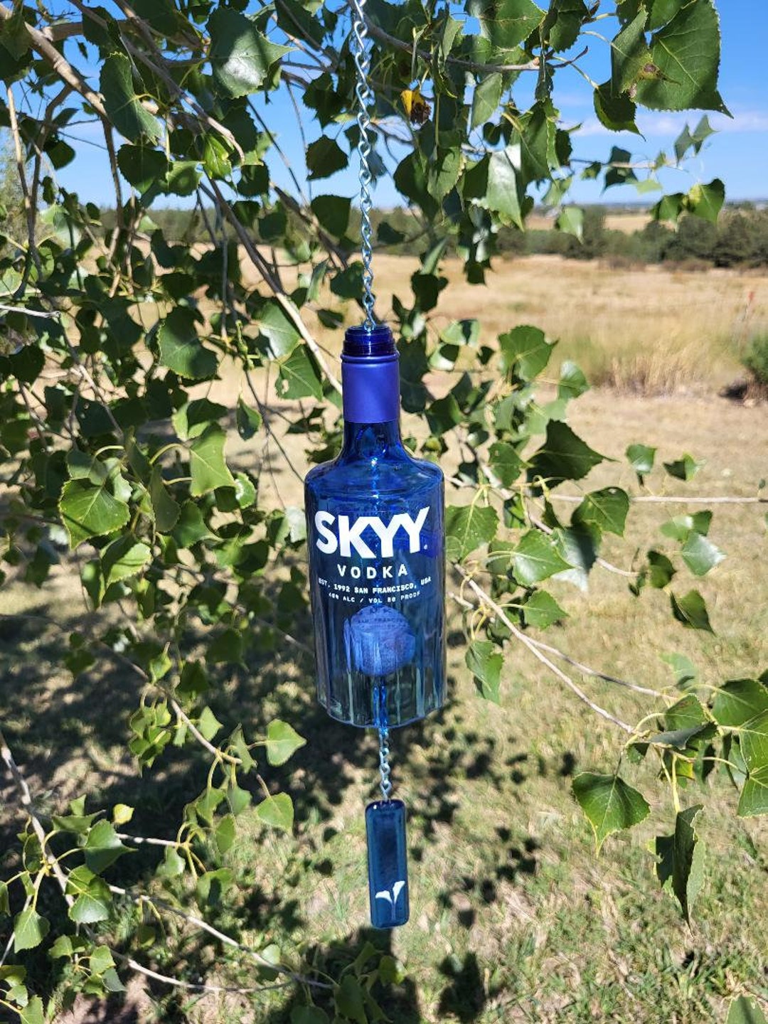 Skyy Vodka Fluted Bottle Wind Chime - Etsy