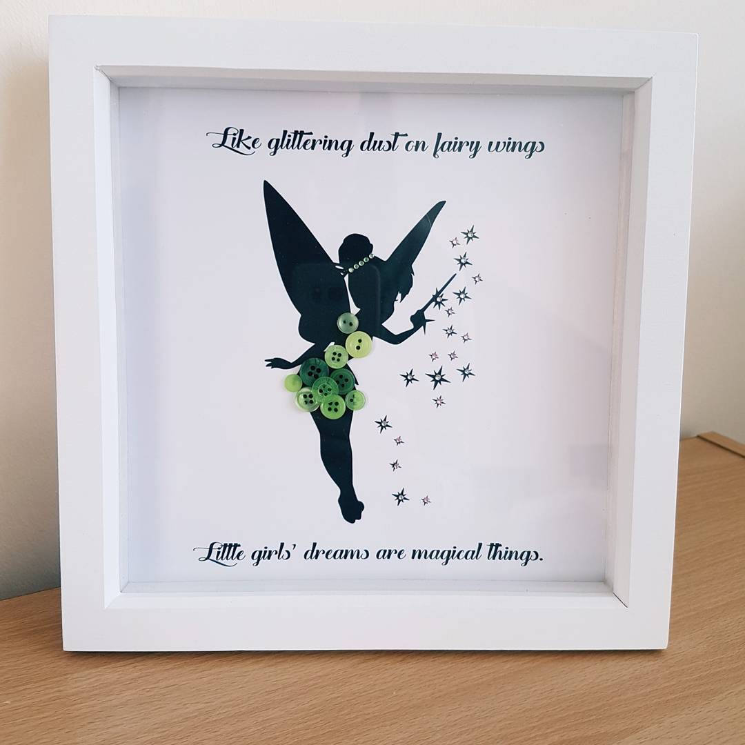 Fairy Inspired Button Art Frame - Etsy