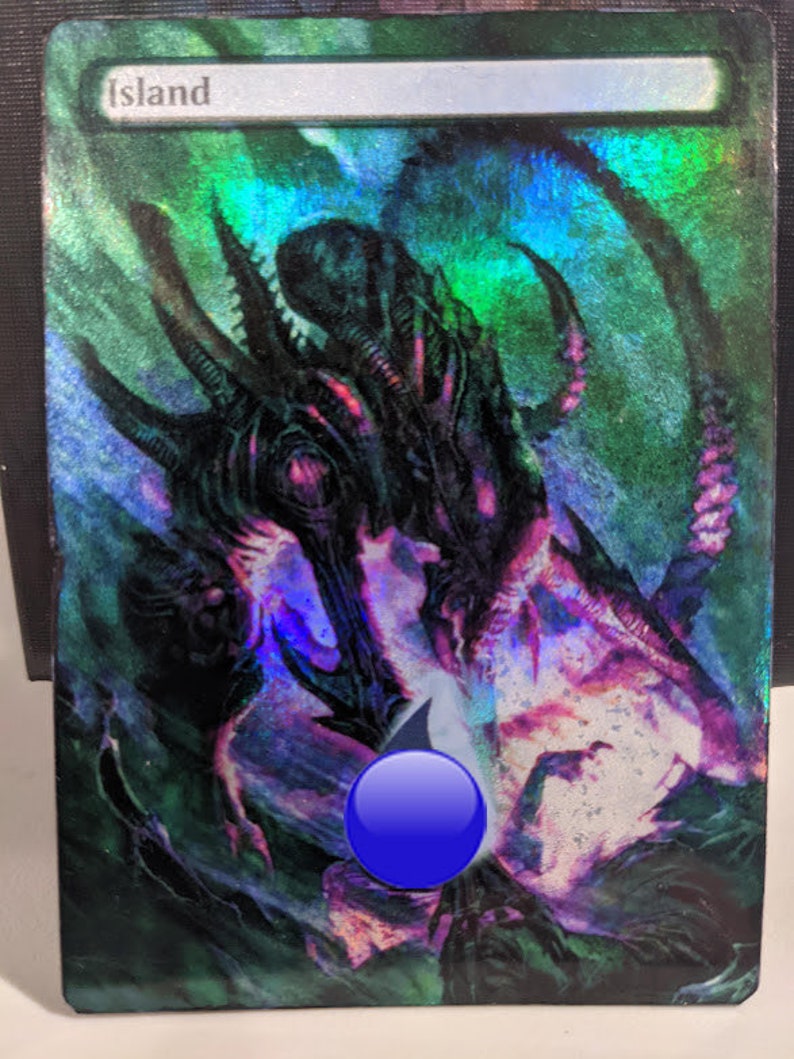 FOIL MTG Xenomorphs Aliens Altered Lands Great for Commander EDH Cube ...