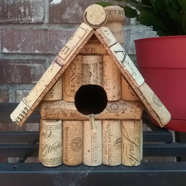 Wine Cork Birdhouse - Etsy