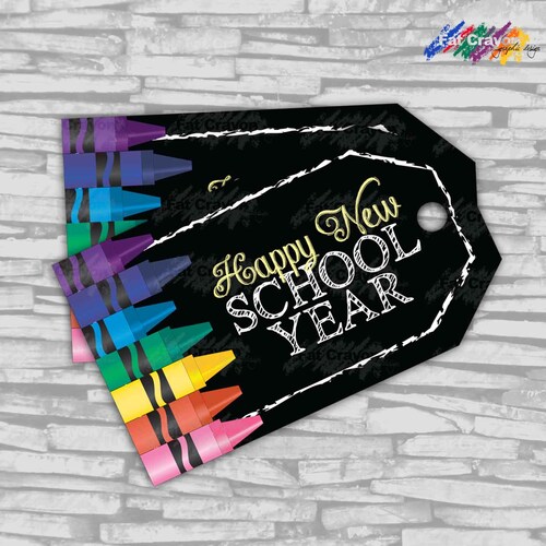 Instant Download Pencil Back to School Tag Start School Year | Etsy