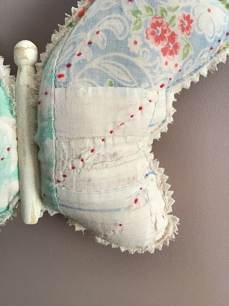 Butterfly Made From A Vintage Cutter Quilt Spring Decor Baby - Etsy