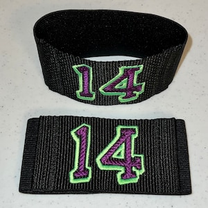 2 Color/2 Bands: Roller Derby Armbands / Custom Embroidered Arm Bands ...