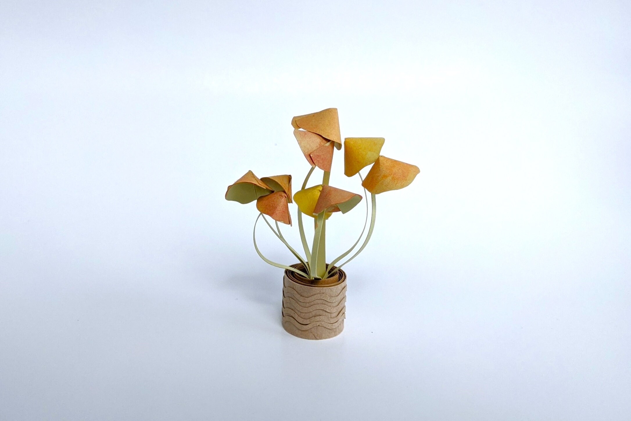 Mushroom Papercraft Template Long Stem Enoki Mushroom Cut - Etsy UK