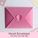 3D Envelope Box Printable Template for Papercraft, Shadowbox, Greeting ...