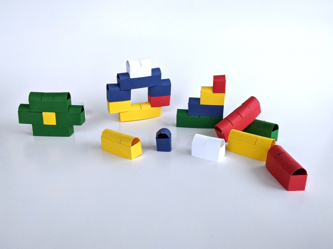 Building Blocks Template for Paper Building Blocks - Etsy