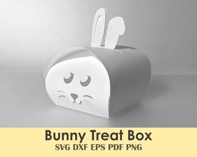 Easter Bunny Box SVG, Gift Box SVG, Party Favor, Basket Template ...