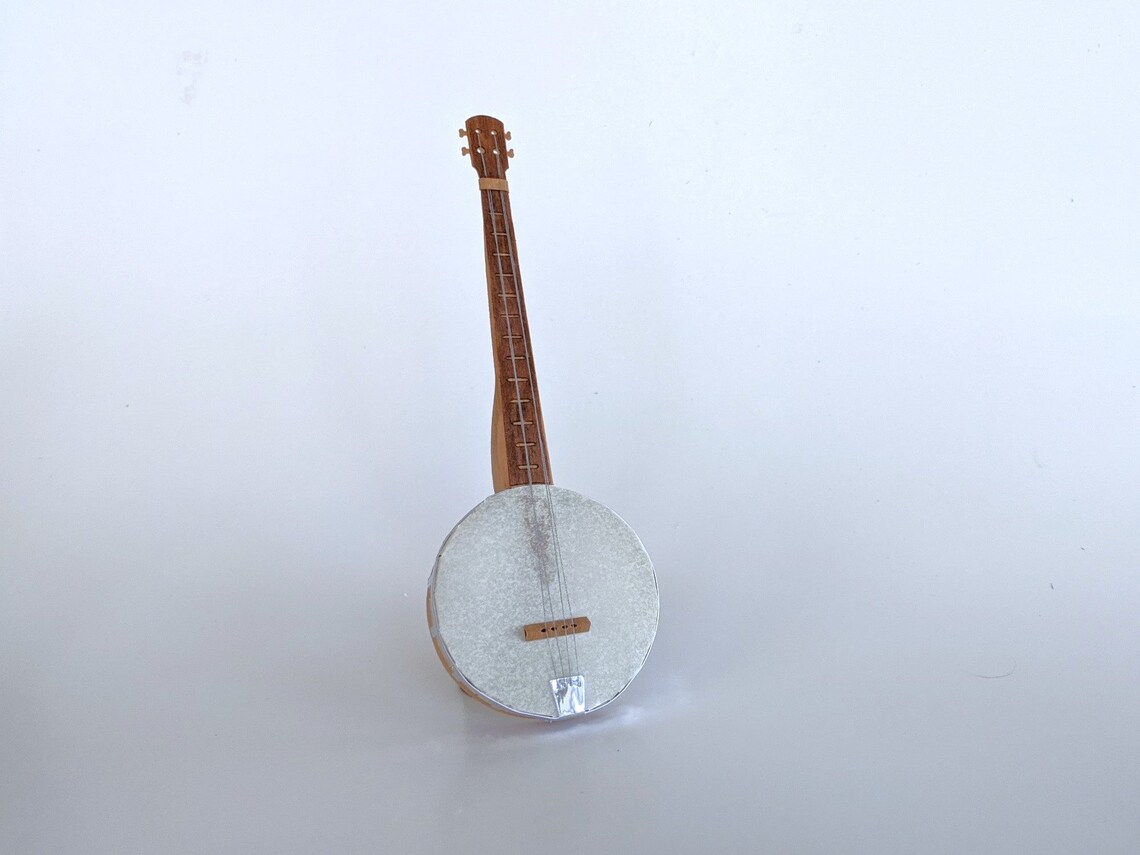 Mini Bluegrass Instrument Template Bundle | Banjo, Dulcimer, Guitar ...