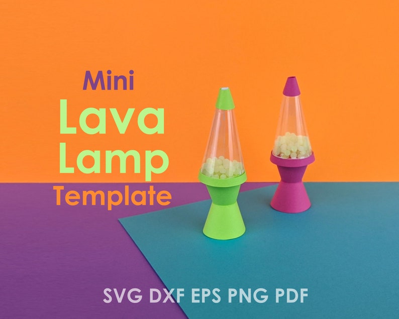 Mini Lava Lamp Shaker Template | Groovy Retro Papercraft for Nostalgic ...