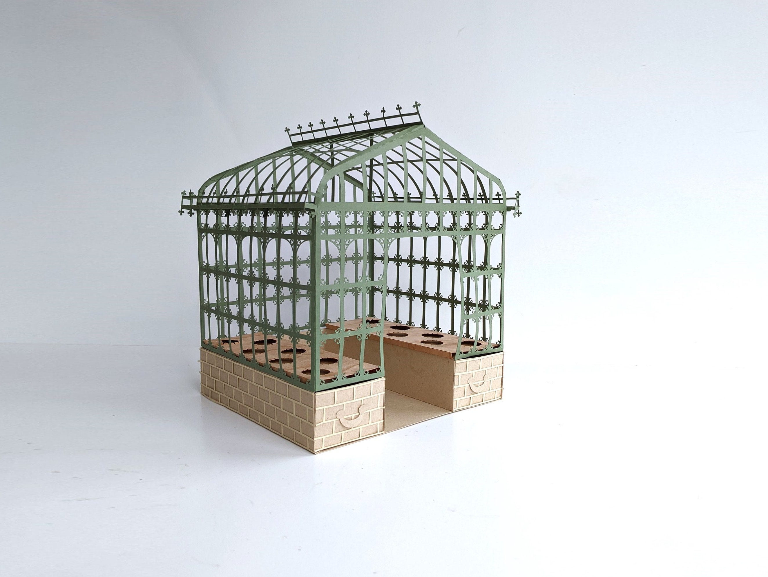 Greenhouse Template Mini Paper Greenhouse Pattern for - Etsy UK