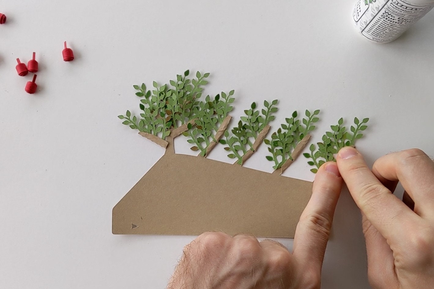 Apple Tree Papercraft Template | Mini Fruit Tree DIY Kit | Dollhouse ...
