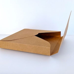 3D Envelope Box Printable Template for Papercraft, Shadowbox, Greeting ...