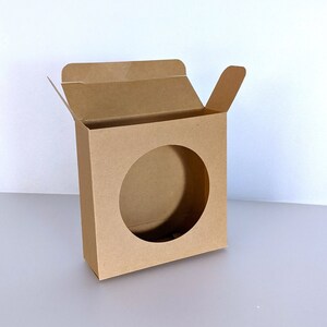 Box With Round Window Printable Template DIY | 3"x3"x1" or Scale Your ...