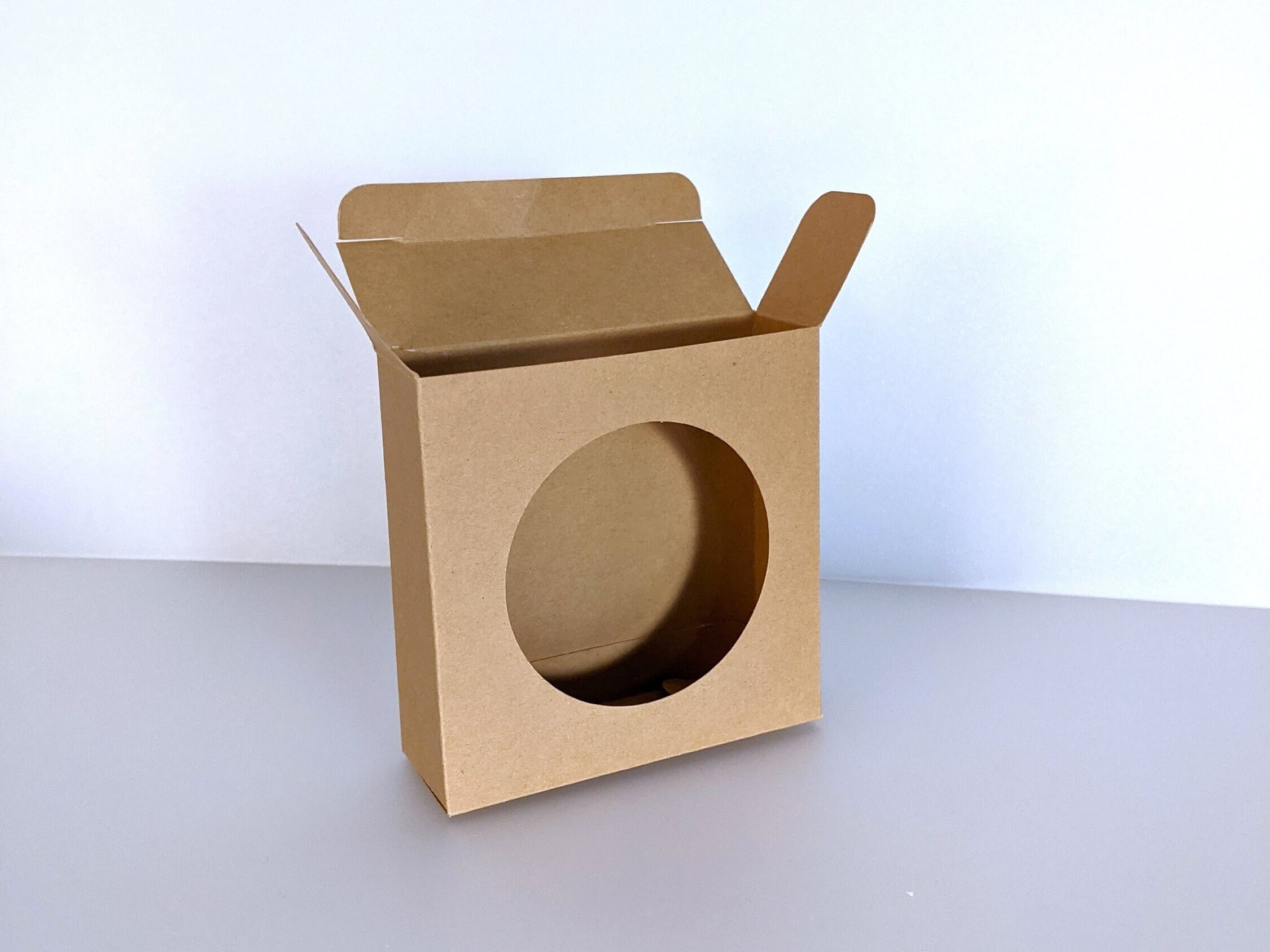Box With Round Window Printable Template DIY - Etsy UK