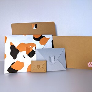 Cat Envelope Printable DIY Template | for Invitations, Letters, Cards ...