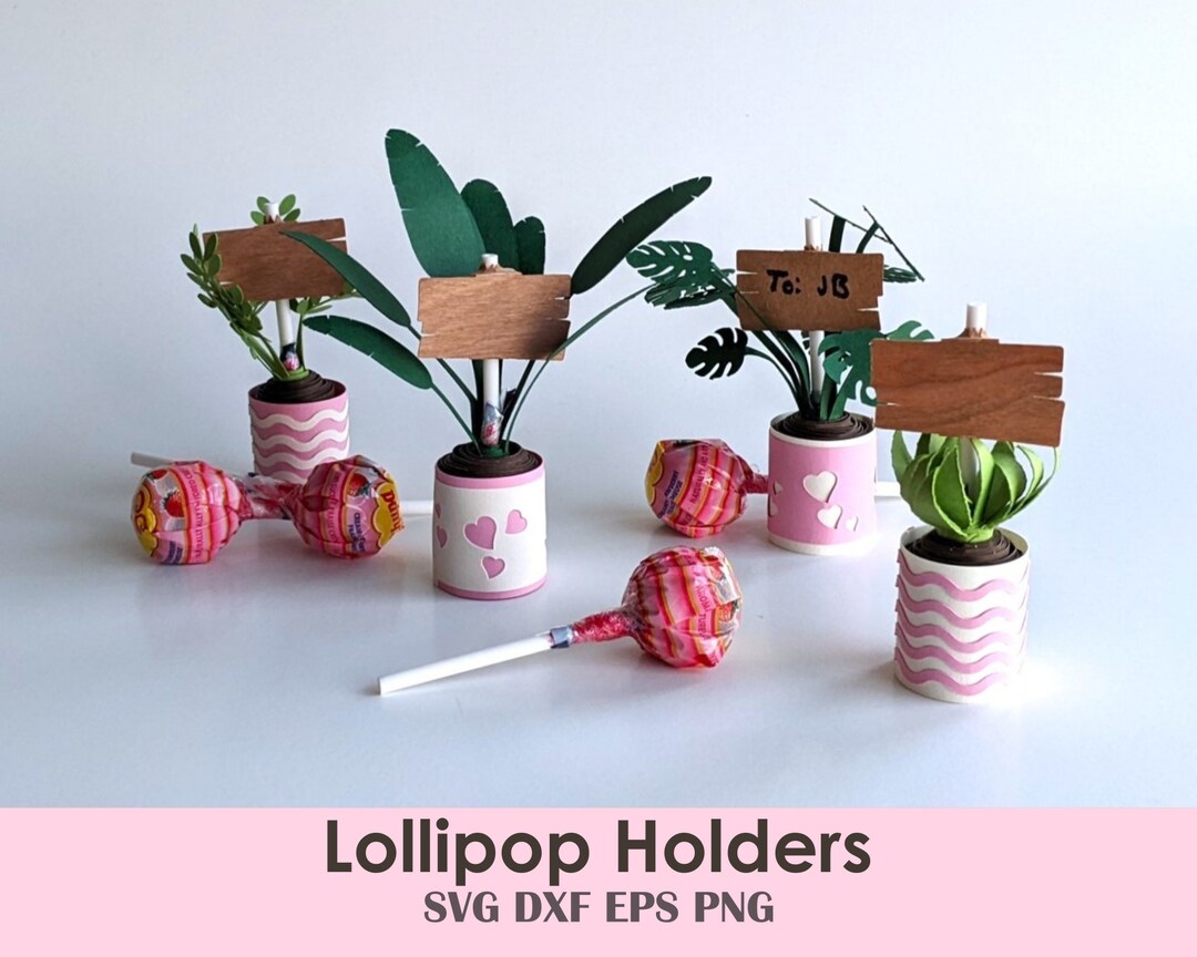 Houseplant Lollipop Holders | Miniature Plant Greenhouse Themed Party ...