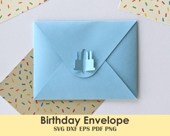 Birthday Envelope Template DIY A2 5.75 X 4.38 | Etsy