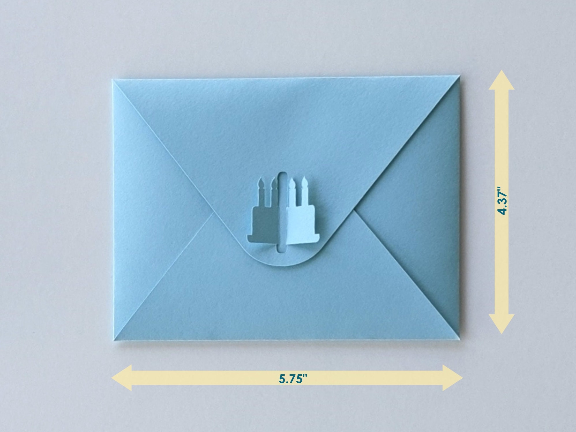 Birthday Envelope Template DIY A2 5.75 X 4.38 | Etsy