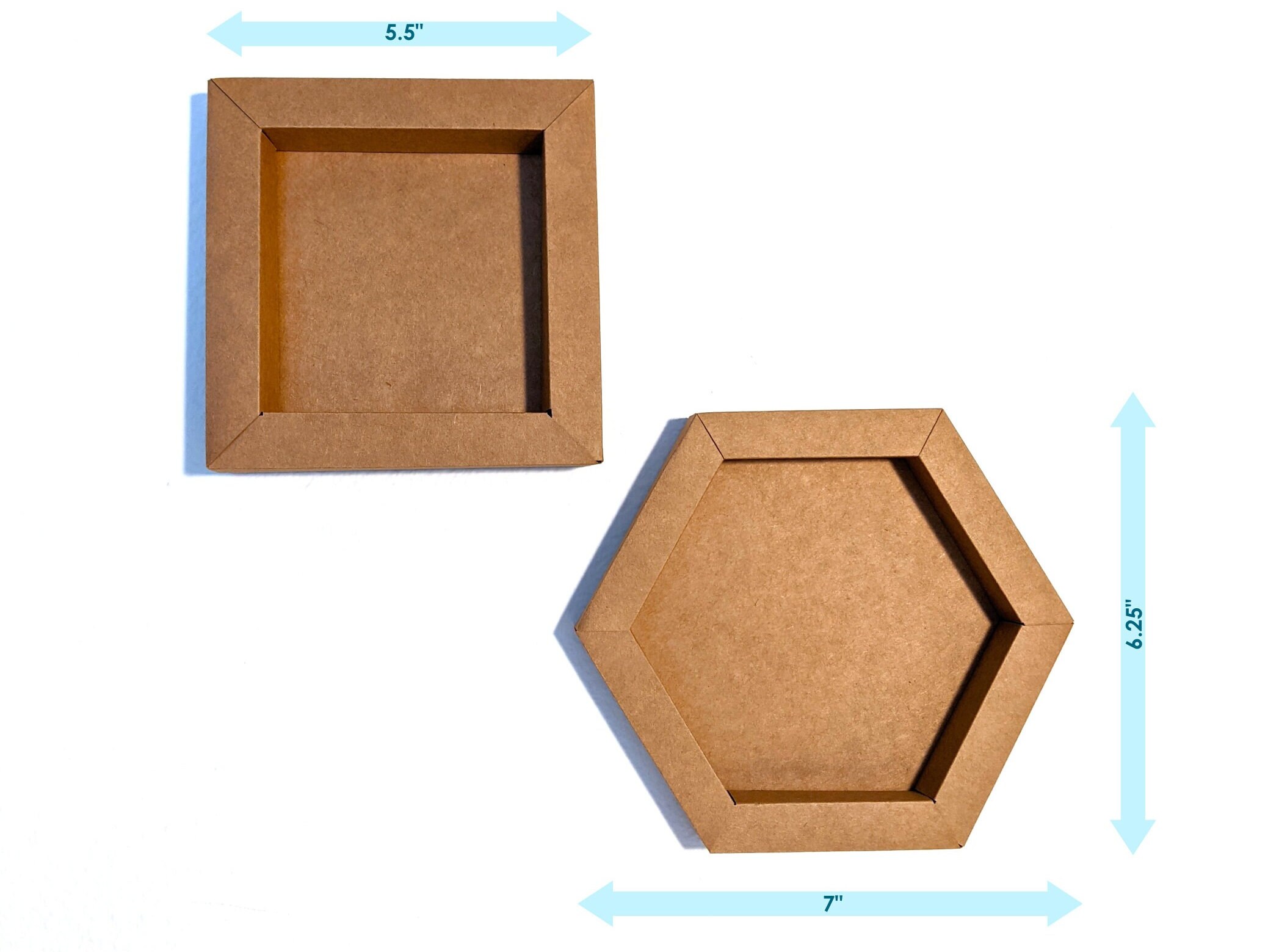 Shadow Box Photo Frame Printable Template DIY Earring and - Etsy