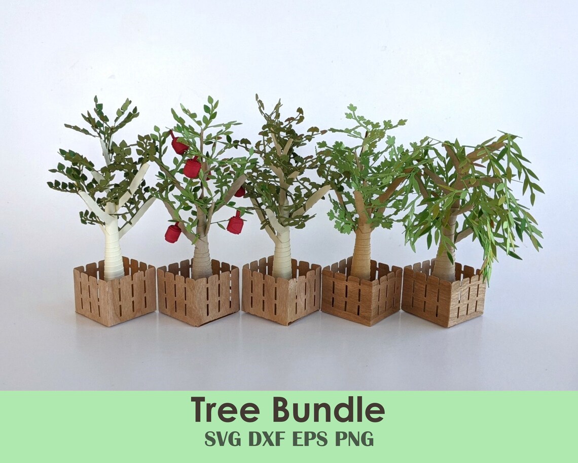 Mini Tree Template Bundle Papercraft Tree Designs for School - Etsy
