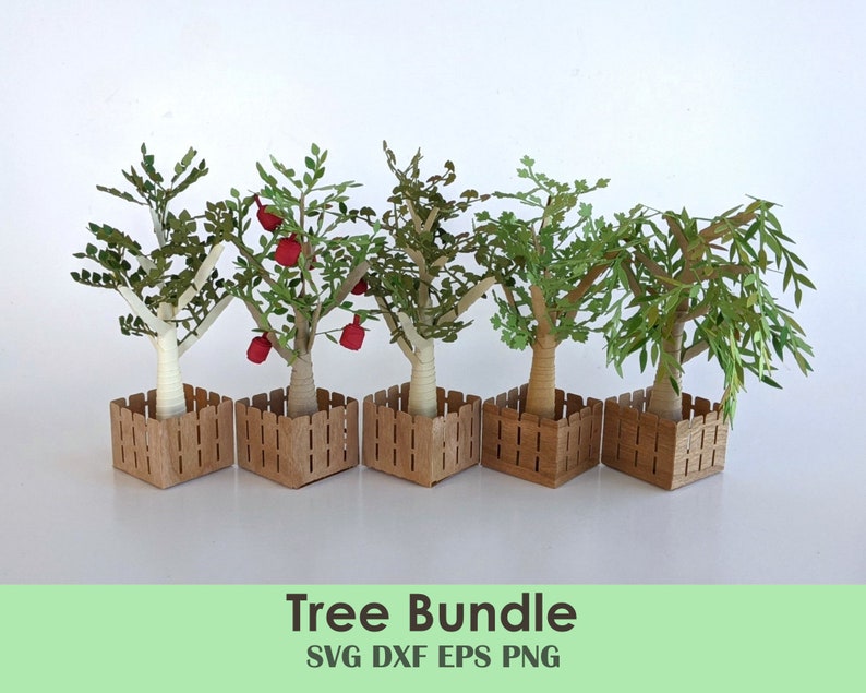 Mini Tree Template Bundle Papercraft Tree Designs for School - Etsy