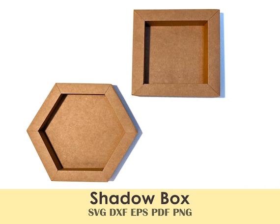 Shadow Box Photo Frame Printable Template DIY Earring and - Etsy