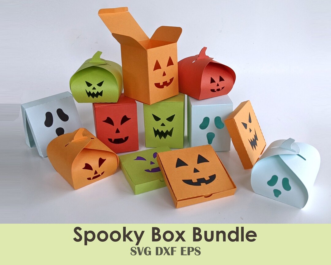 Halloween Gift Box Template Bundle | Spooky Kids Party Favors, Petal ...