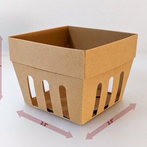 DIY Berry Basket Template | Party Favor, Bakery Packaging (svg, Dxf ...