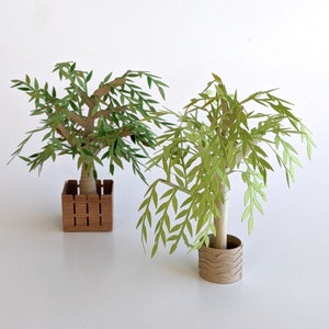 Willow Tree Papercraft Template | Mini Weeping Willow SVG for ...