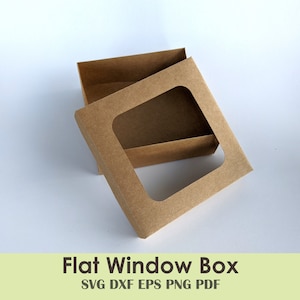 Flat Window Box With Lid | DIY Template | Shadow Box for Fall Crafts - Etsy