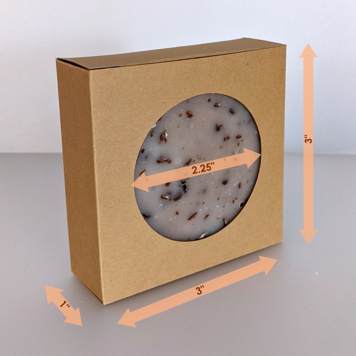 Box With Round Window Printable Template DIY | Etsy