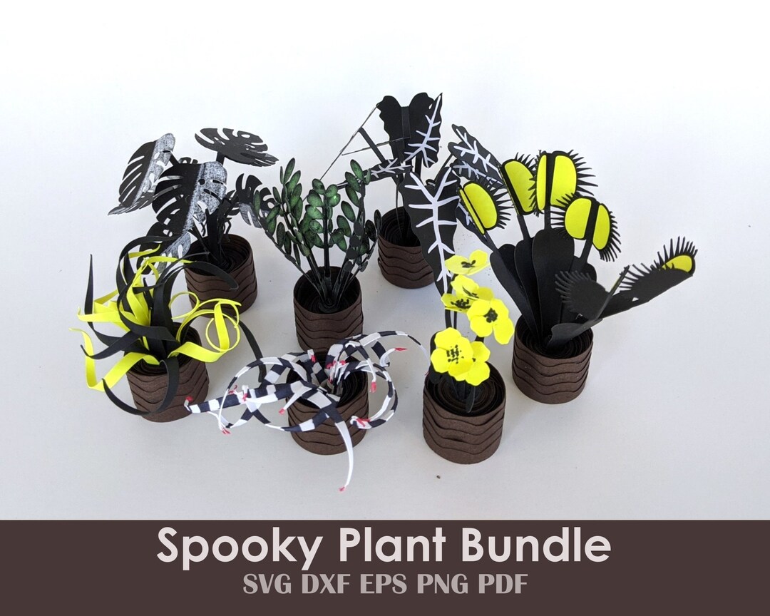 Paper Plant Template Kit for Halloween Crafts | Cricut Activity for ...