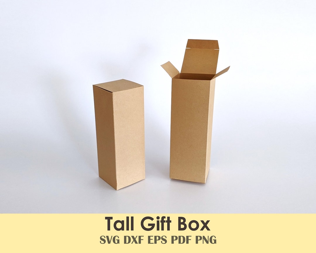 Tall Gift Box Printable Template DIY | Toiletries, Party Favors ...