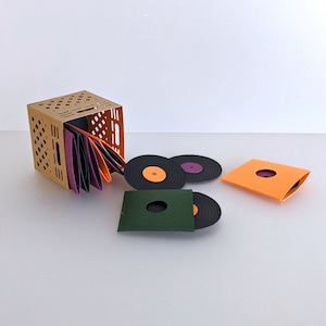 Mini Vinyl Record and Sleeve Template | for Minis, Dollhouse, Party ...