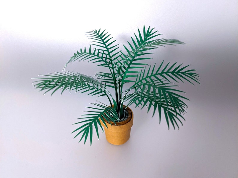 Paper Palm Tree Template DIY Tropical Printable Papercraft - Etsy