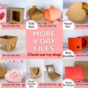 Heart Box Printable DIY Template for Gifts Kids Parties - Etsy