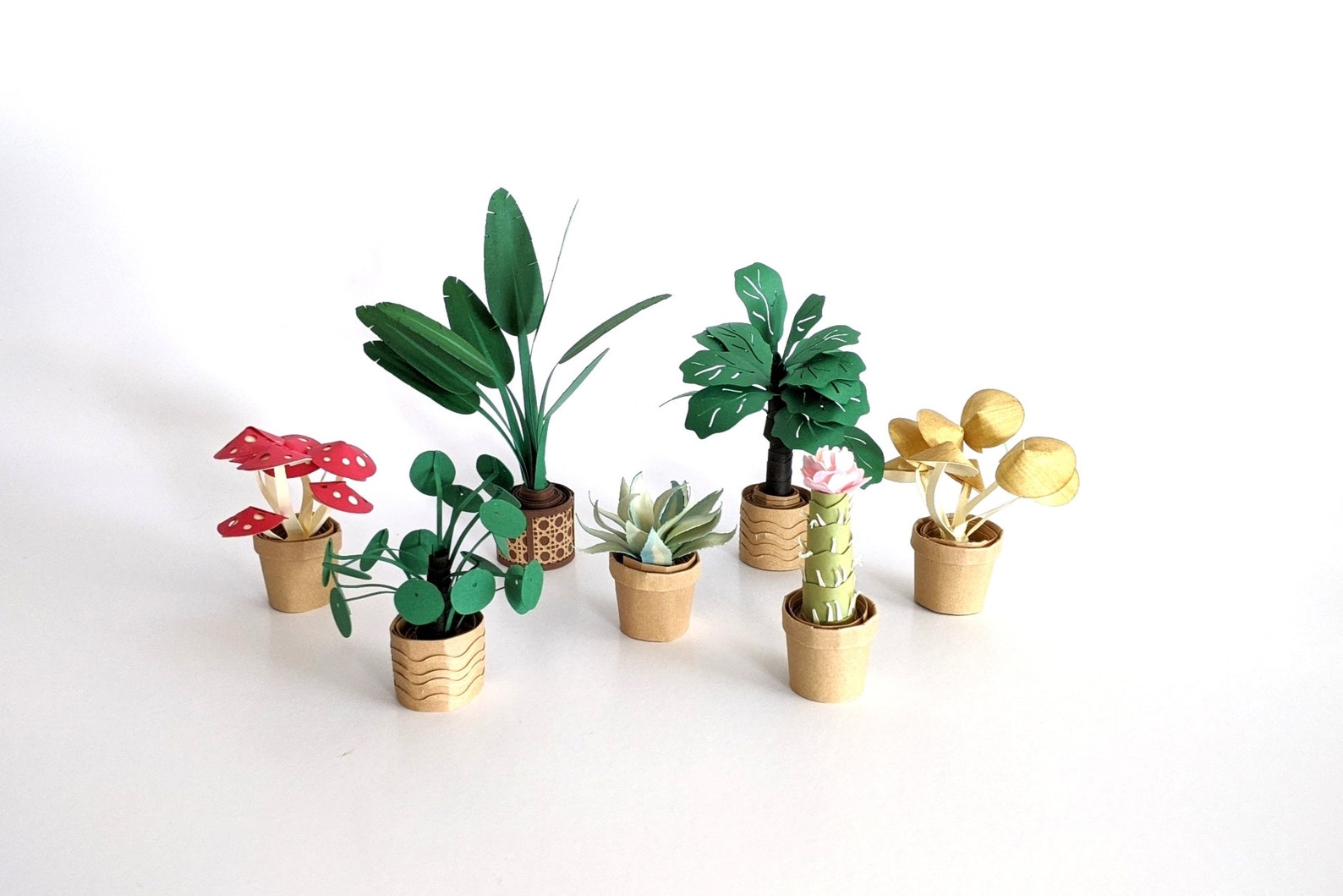 Mini Planter Bundle – Dollhouse Planters & Containers for Miniature ...
