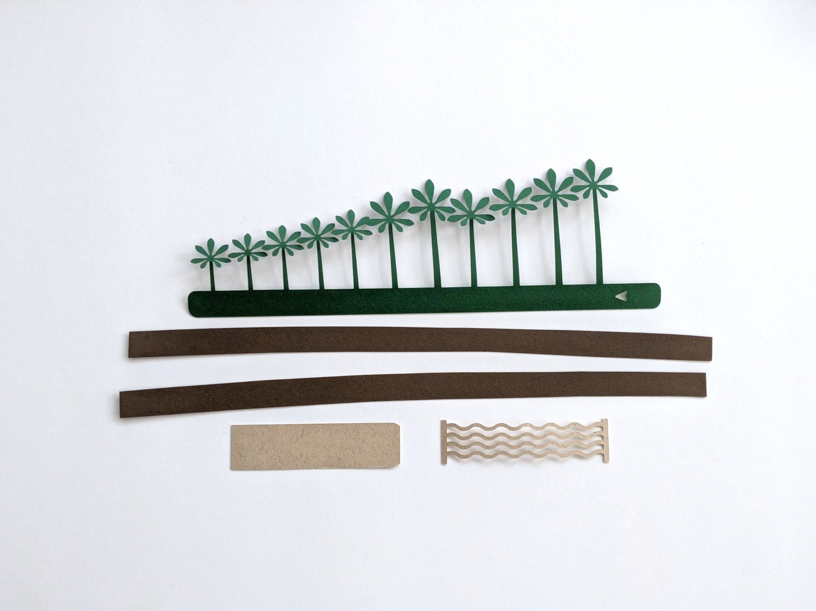 Umbrella Plant Papercraft Project - Printable Template for Cutting ...