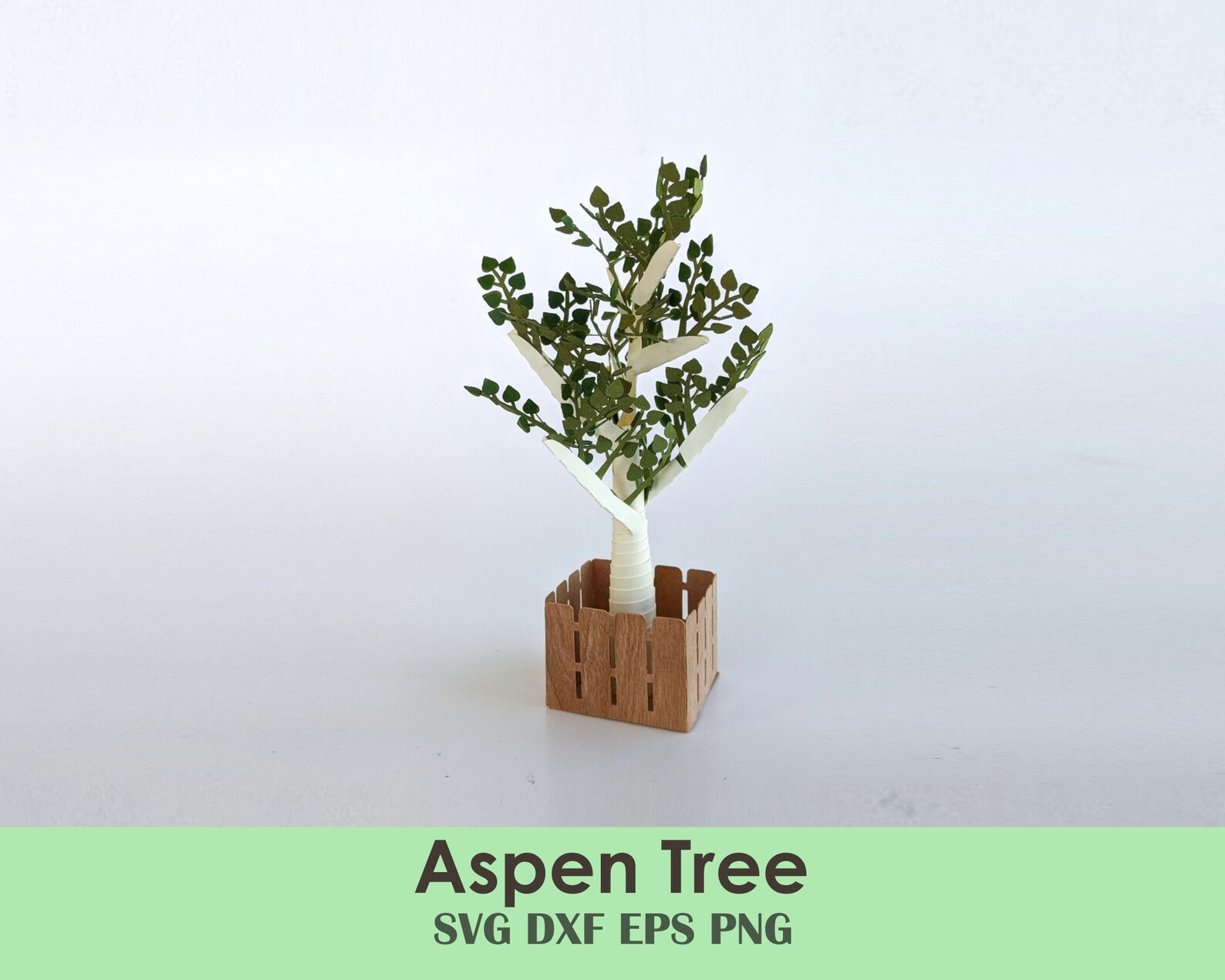 Papercraft Tree With Leaves Mini Cricut Project Tree - Etsy