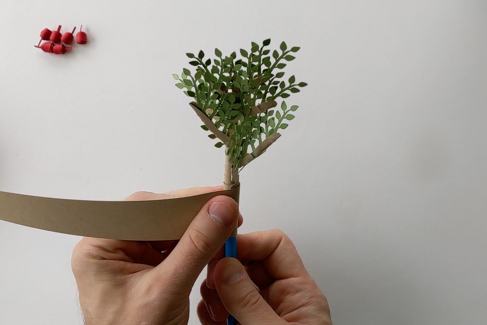 Apple Tree Papercraft Template | Mini Fruit Tree DIY Kit | Dollhouse ...