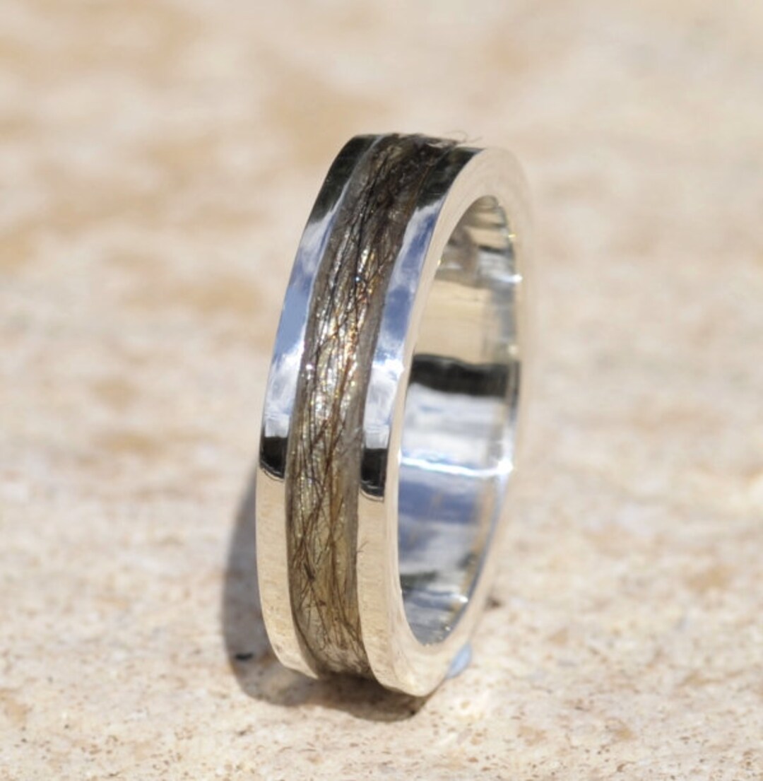 Custom Pet Fur Ring,sterling Silver Pet Fur Ring,gold Pet Fur Ring,cat ...