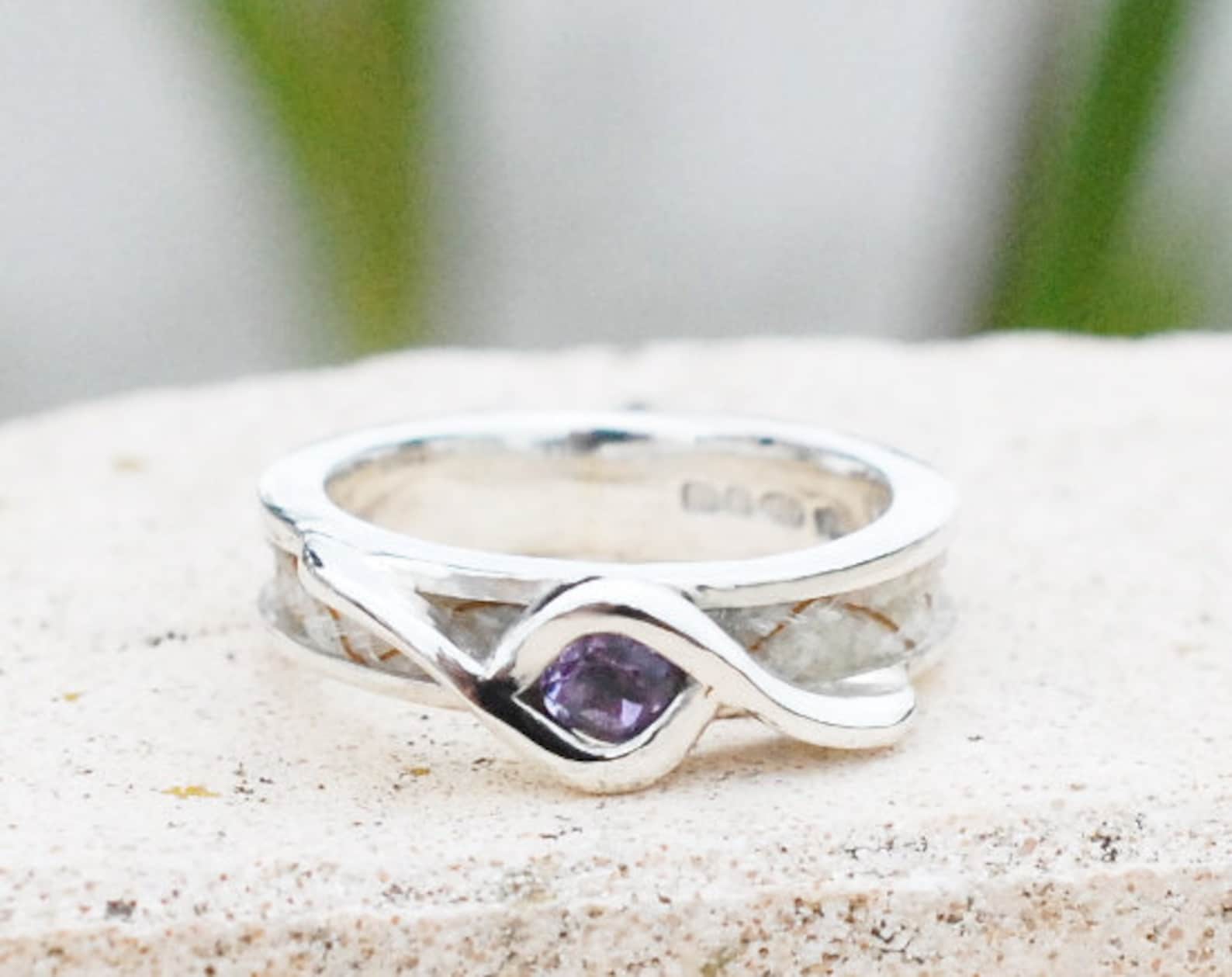 Custom Horsehair Ring9ct Gold Horse Hair Ringhorsehair Swirl - Etsy