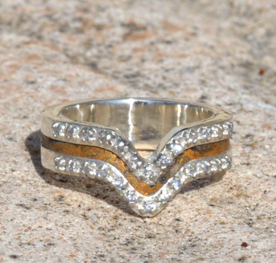 Cremation Ash Ring Sterling Silver Ashes Ringgold Ashes - Etsy